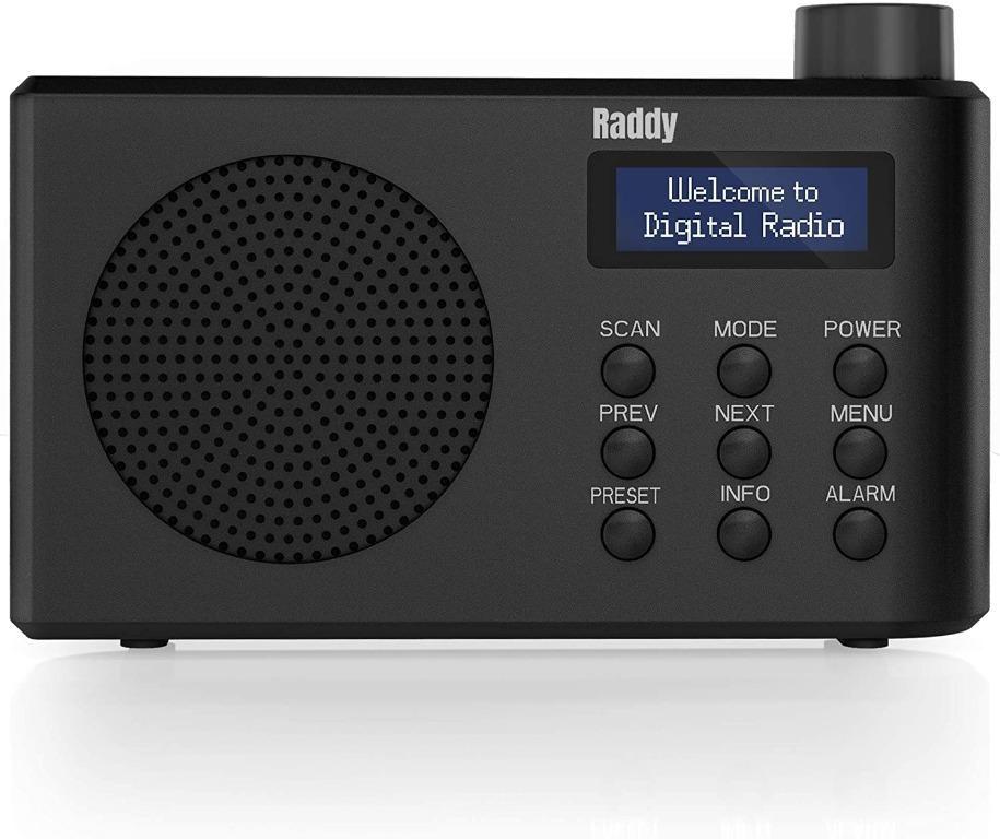 Raddy RD3 Portable DAB/DAB+ & FM Digital Radio Battery and Mains ...