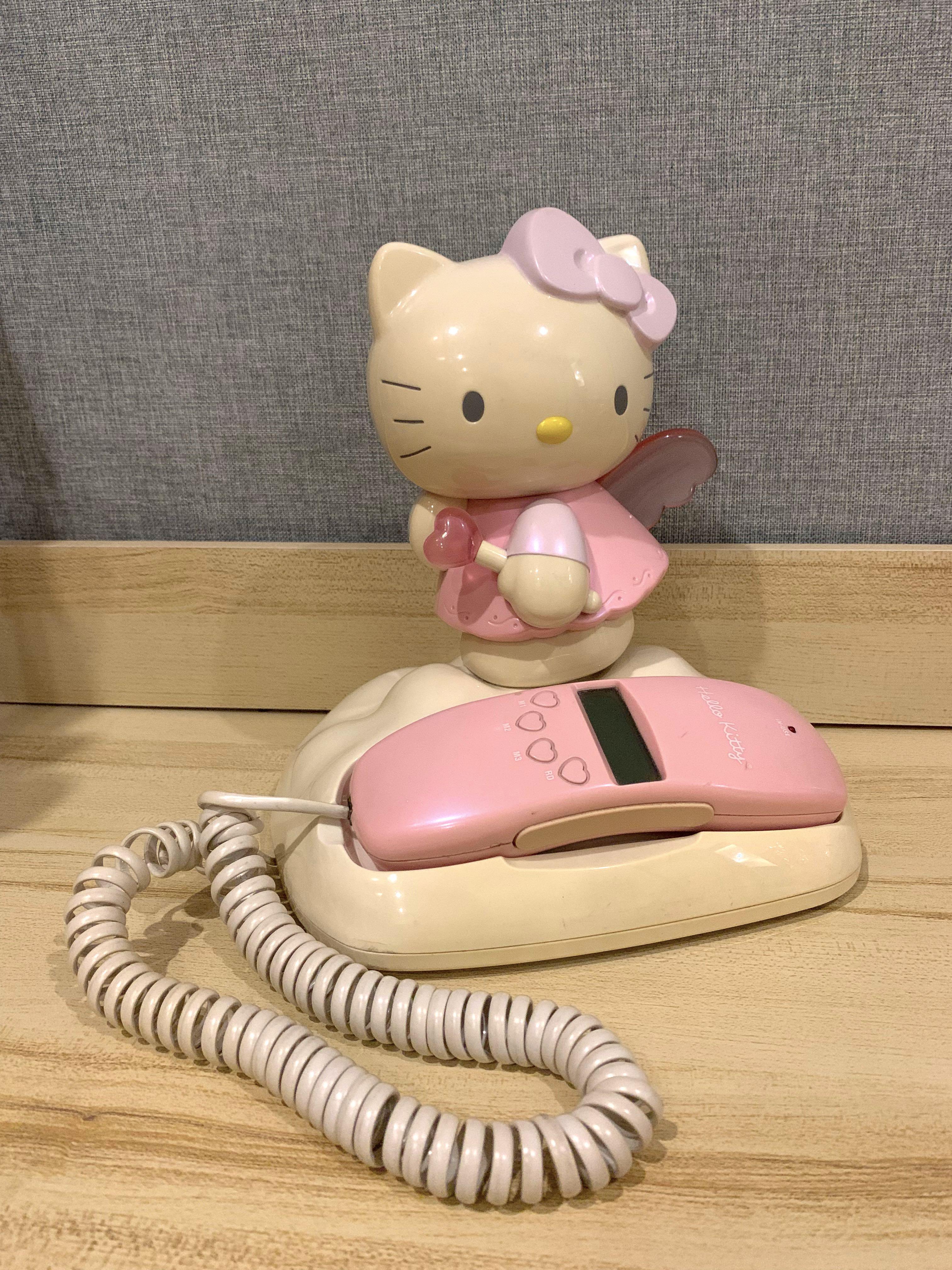 RARE Hello Kitty Light Up Telephone Landline with Caller ID, Hobbies ...