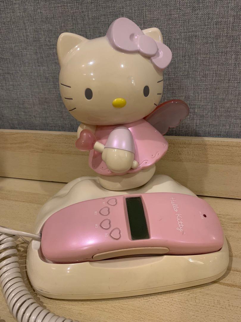 RARE Hello Kitty Light Up Telephone Landline with Caller ID, Hobbies ...