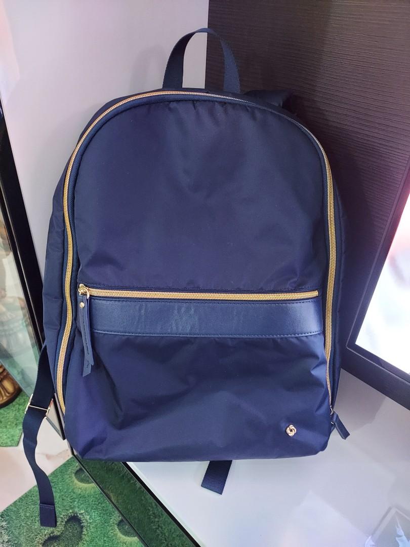 Samsonite backpack in Navy blue, Women's Fashion, Bags & Wallets ...