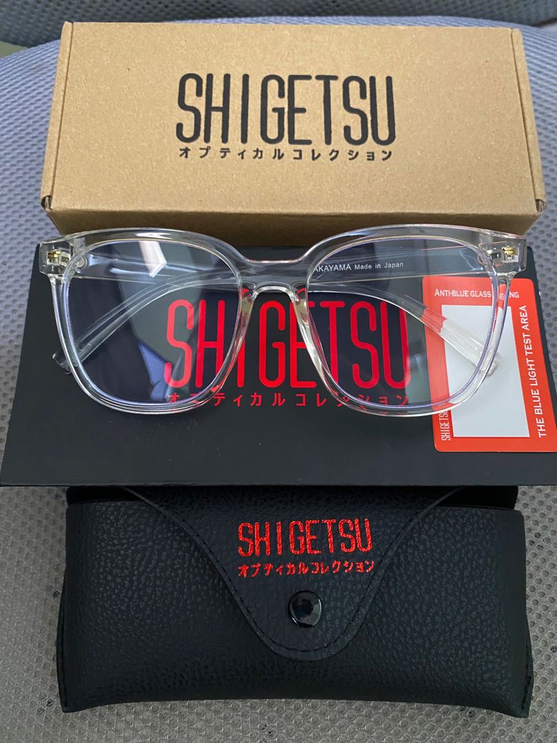 Shigetsu Anti-rad Eyeglasses / specs transparent white, Women's Fashion ...