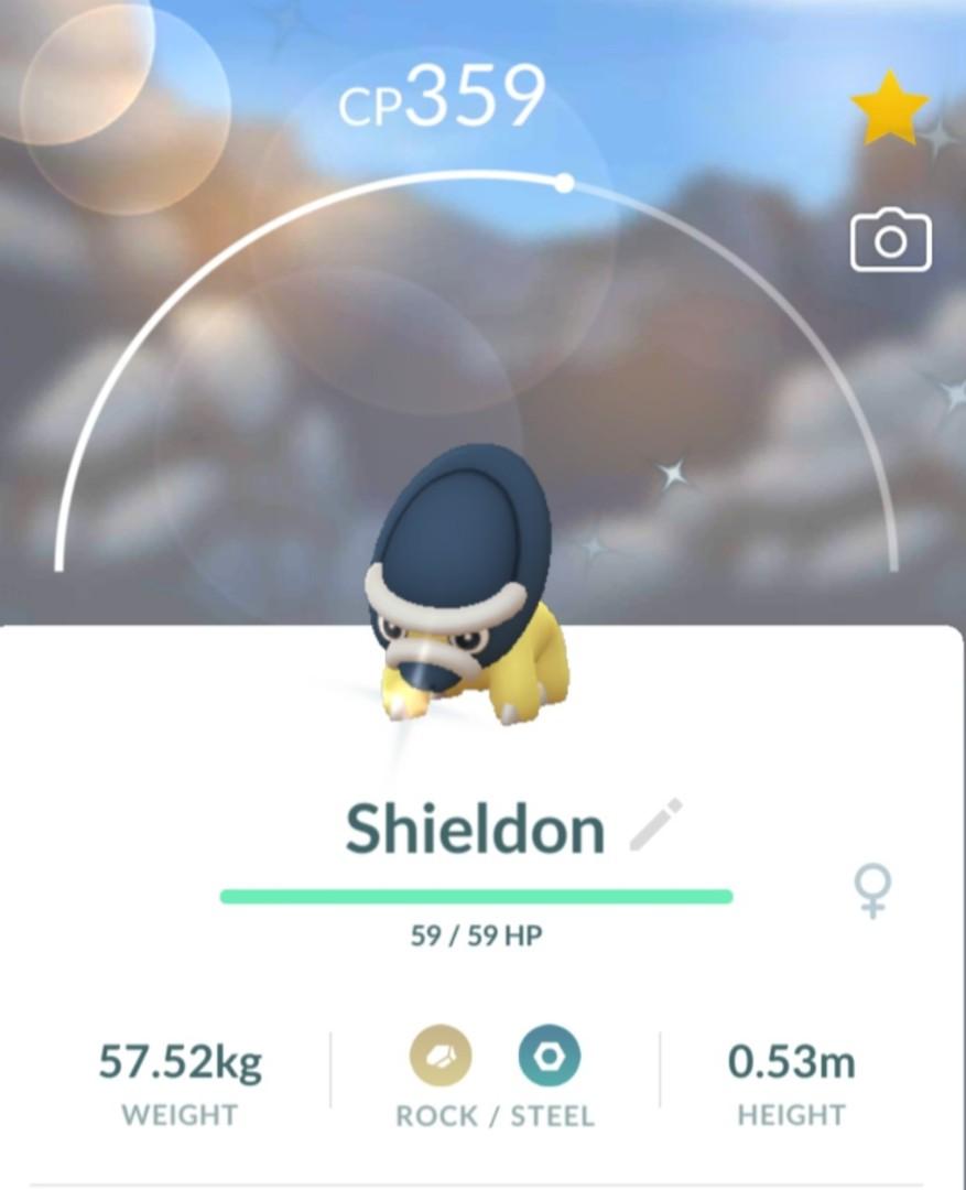 Shiny Shieldon: Pokemon Go, Video Gaming, Gaming Accessories, In-Game ...