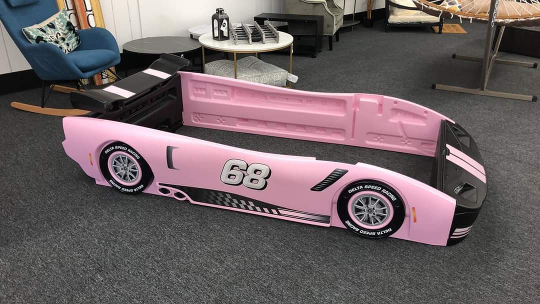 Speedway Turbo Twin size Car Bed frame, Babies & Kids, Baby Nursery ...