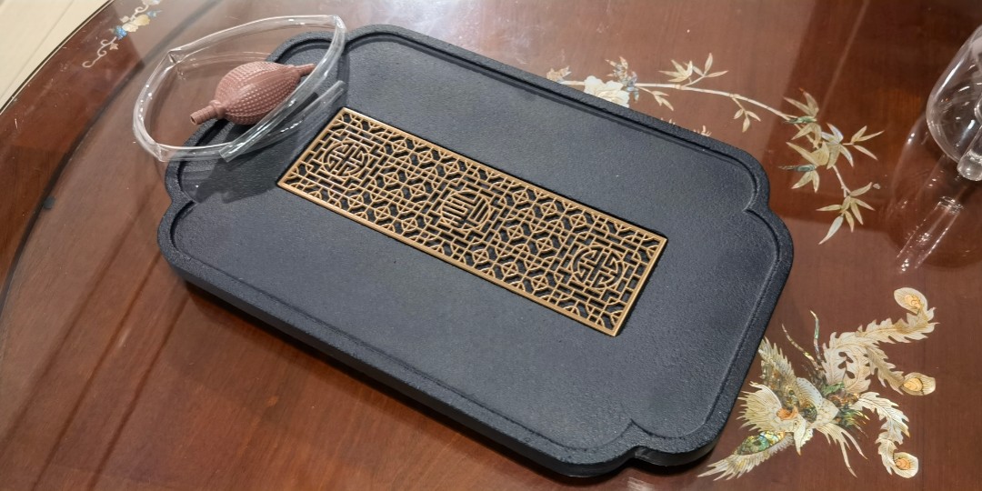 Stone tea tray, Furniture & Home Living, Kitchenware & Tableware ...