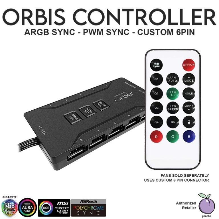 Tecware Orbis F1 ARGB RGB FANS 120MM RGB 3 Pack Case Fan with ...