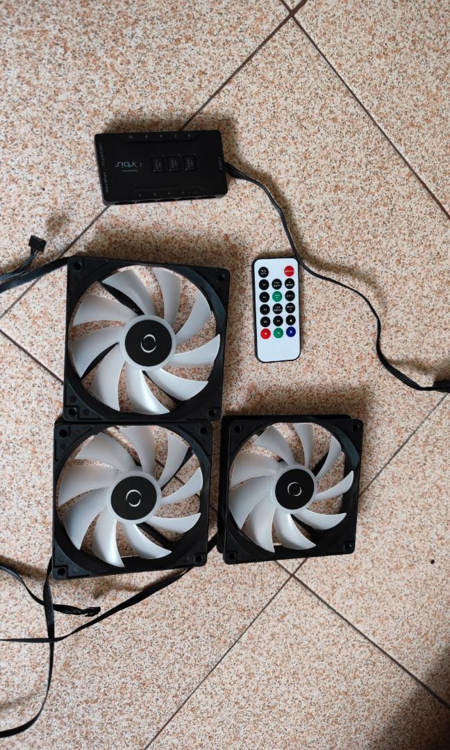 Tecware Orbis F1 ARGB RGB FANS 120MM RGB 3 Pack Case Fan with ...