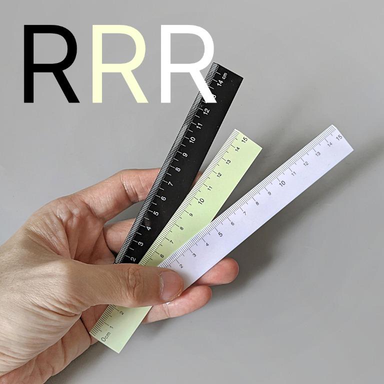 The Three Minimalist Rulers in White, Black and Minty Green, Hobbies ...