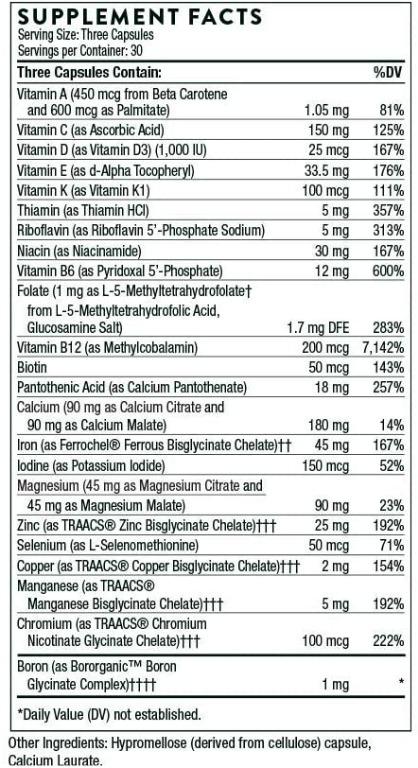 Thorne Research, Basic Prenatal, 90 Capsules, Health & Nutrition, Health Supplements, Vitamins ...