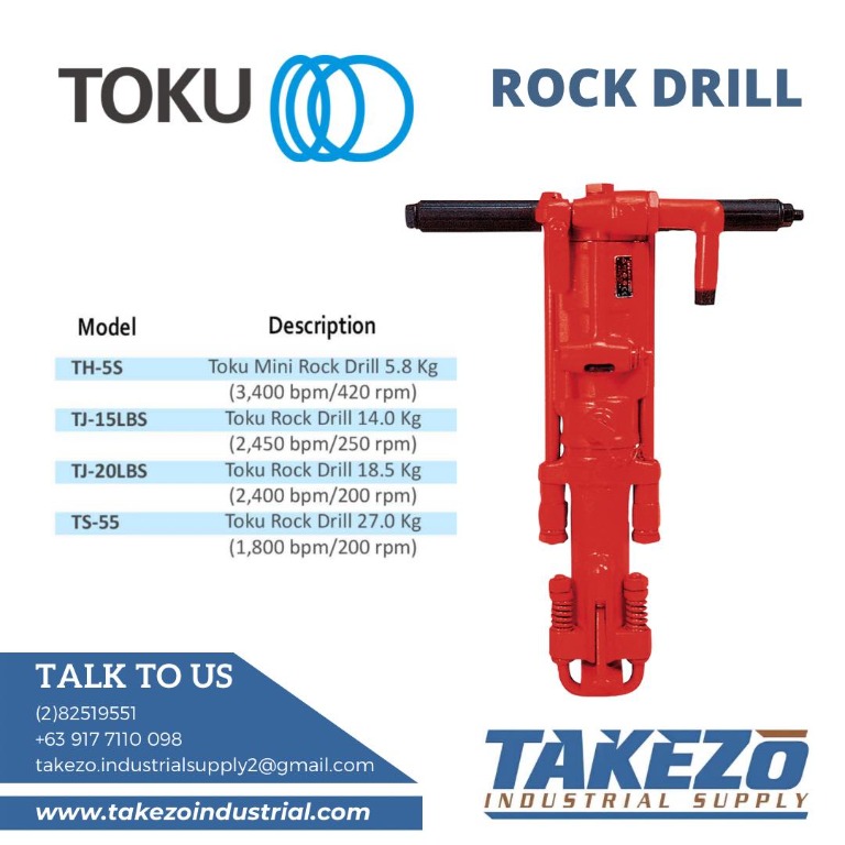 Toku Rock Drill, Commercial & Industrial, Construction Tools ...
