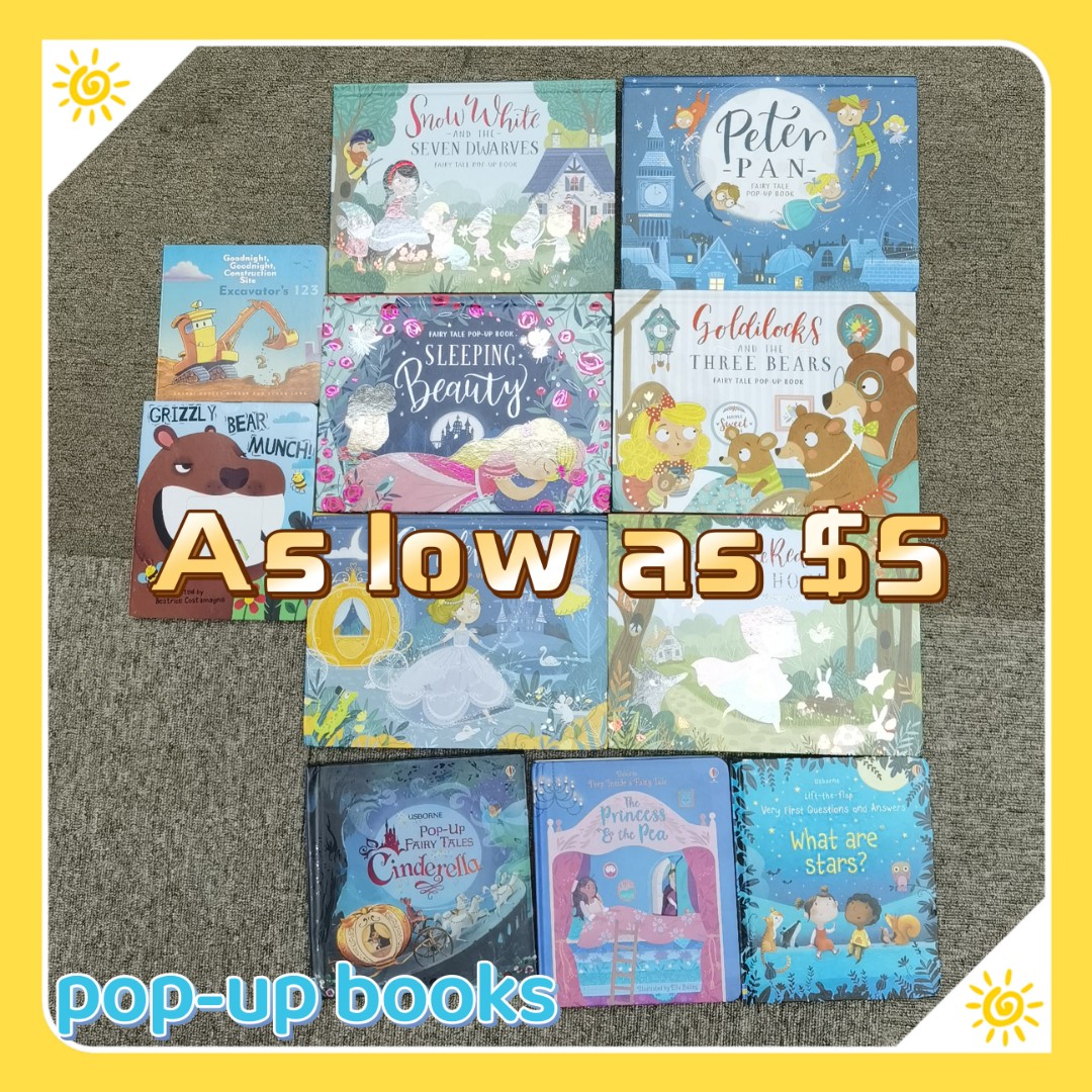 Usborne series poo/feeling/parrot/night time collection books, Hobbies ...