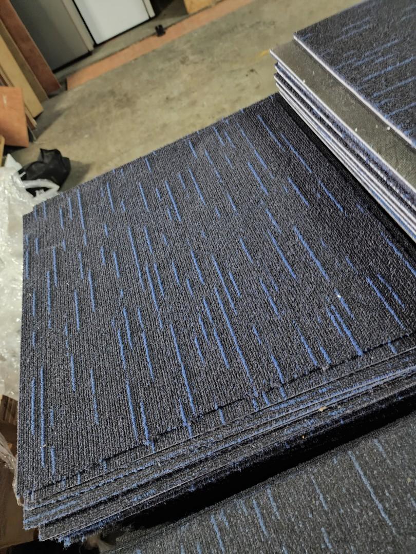 Used Commercial Office Heavy Duty Carpet Tiles 50cm x 50cm (2.67sqft ...