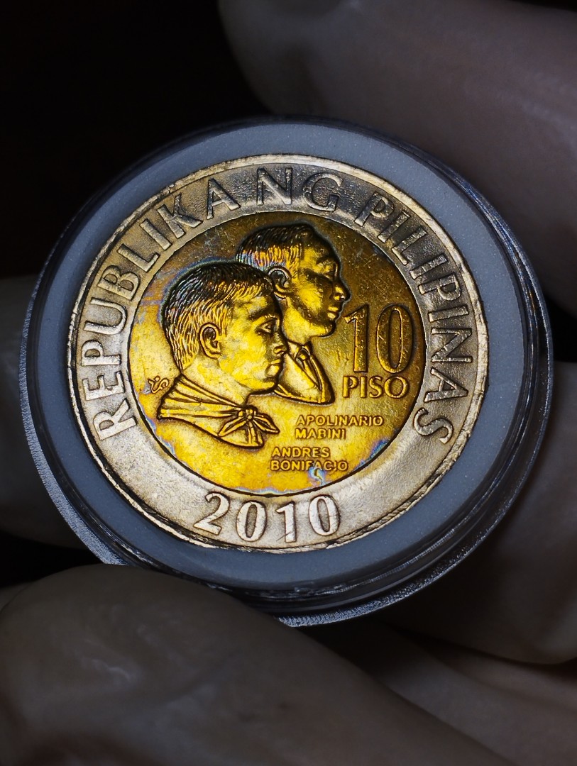 10 Pesos 2010 Toned Coins, Hobbies & Toys, Memorabilia & Collectibles ...