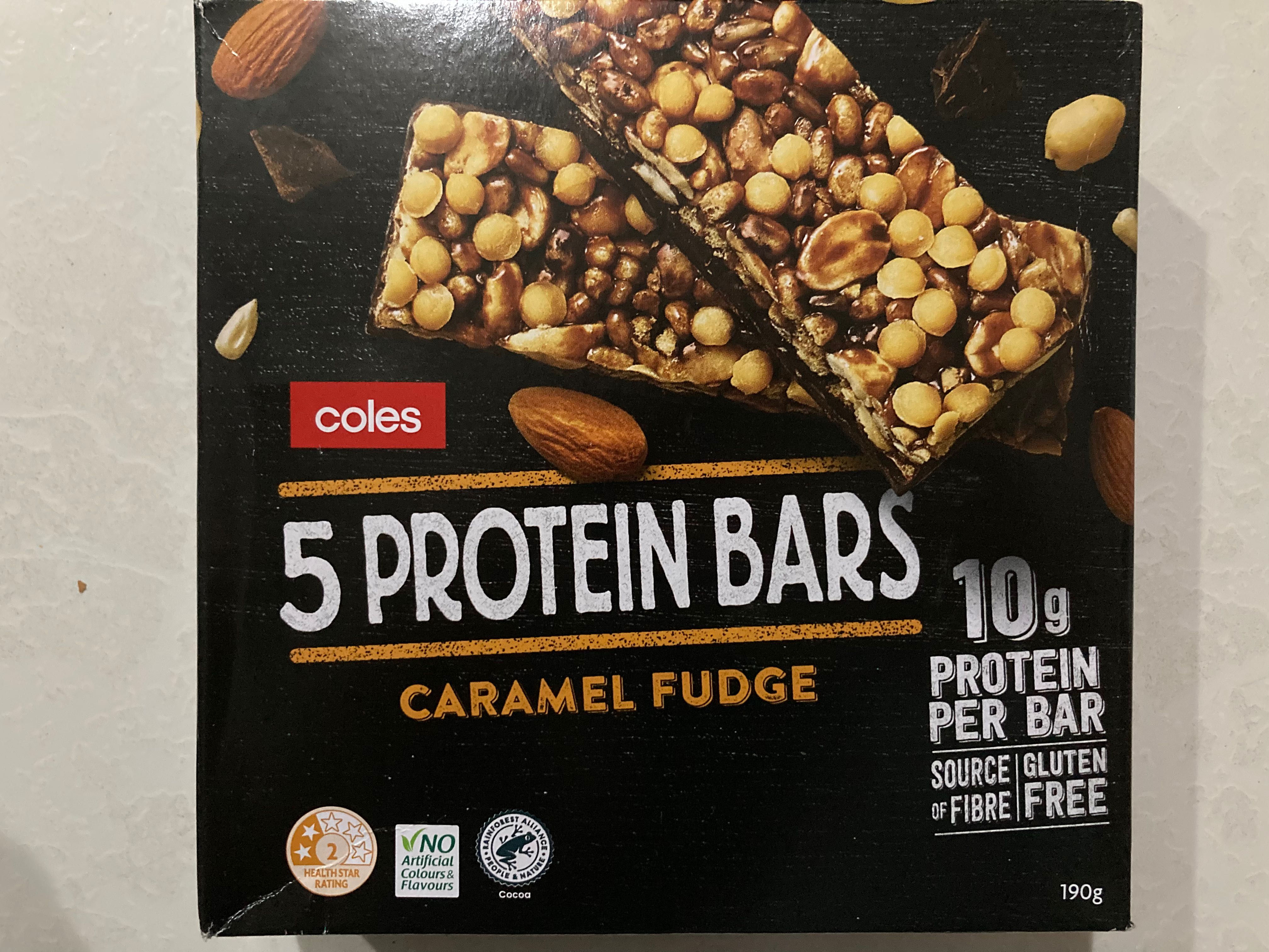 10g Coles Protein Bars (5packs), Food & Drinks, Packaged & Instant Food ...