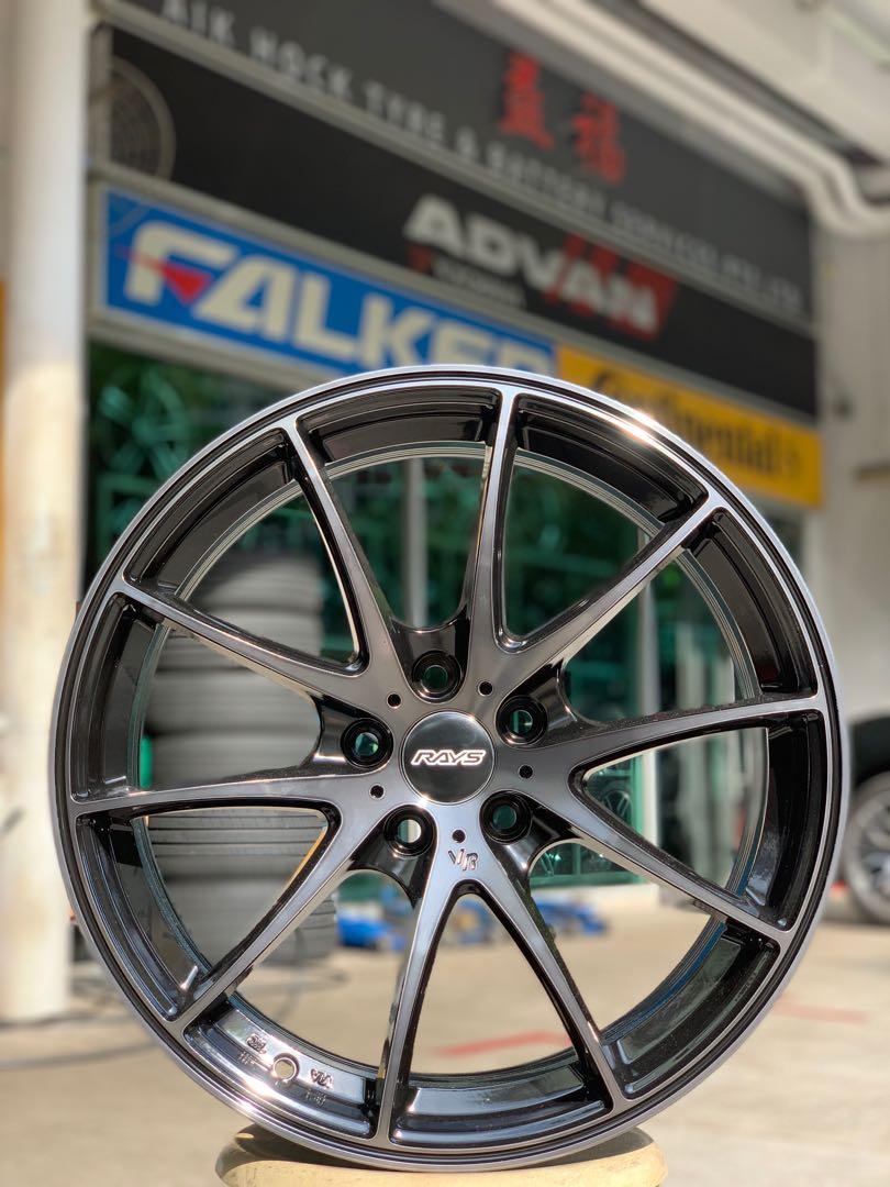 18" RAYS G025 DESIGN SPORT RIM, Car Accessories, Tyres & Rims on Carousell