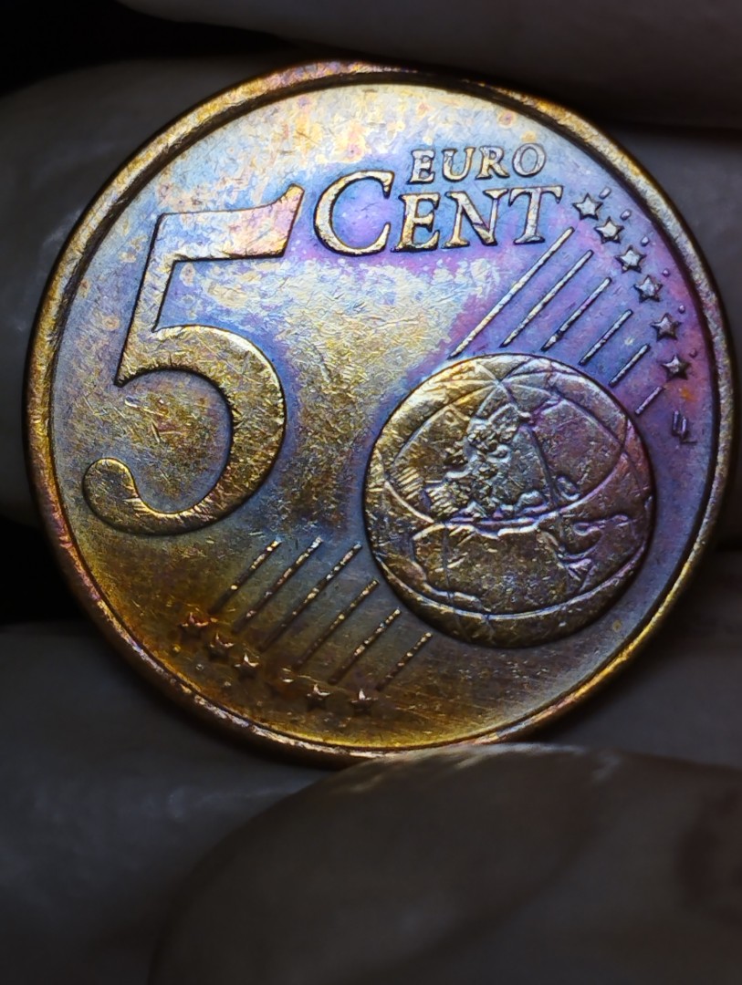 5 Cents Euro 2002 Toned Coins, Hobbies & Toys, Memorabilia ...