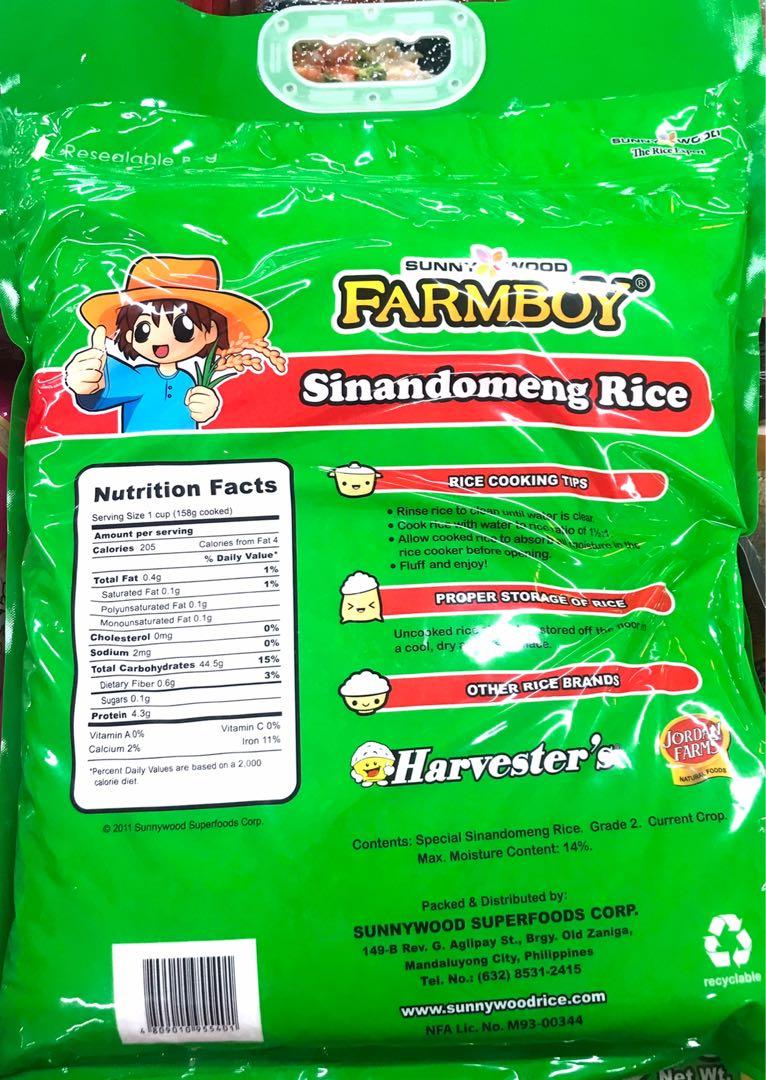 5kg Farmboy Sinandomeng Rice, Food & Drinks, Rice & Noodles on Carousell
