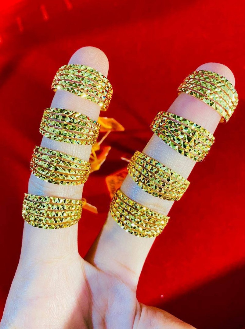 916 gold klcc 5 layer ring cincin klcc 5 layer padu, Women's Fashion ...