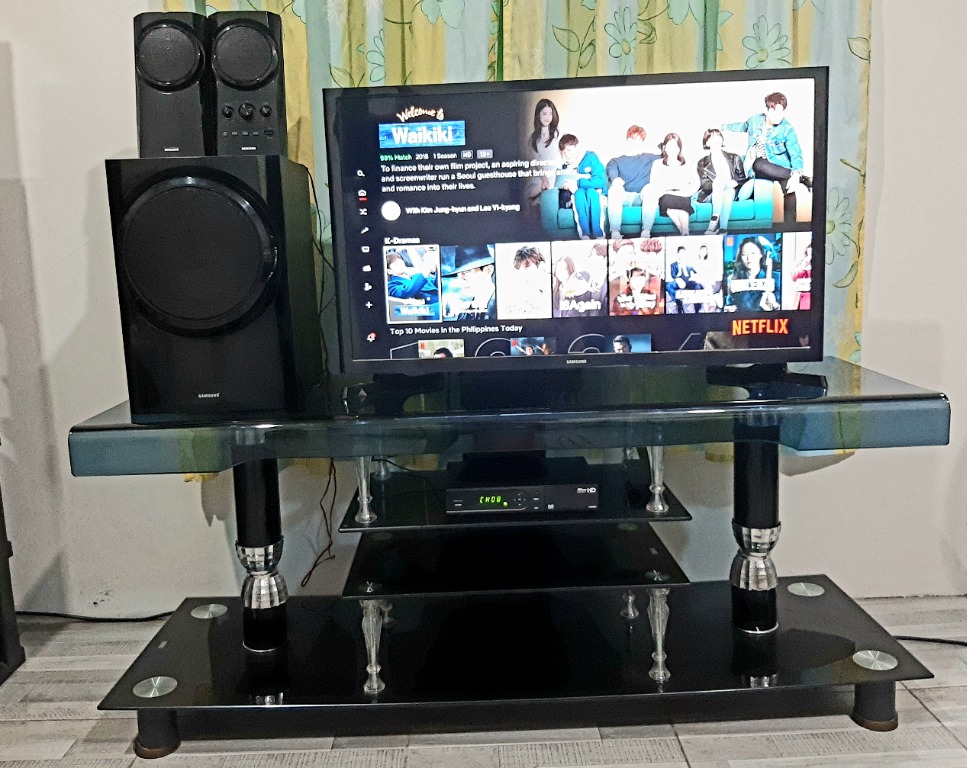 All in!!! Samsung LED TV, Speaker and Glass TV stand, TV & Home ...