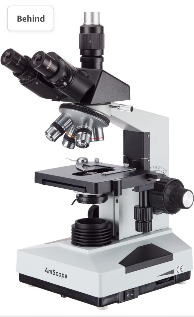 AmScope T490B Trinocular Compound Microscope, 40X-2000X Magnification ...