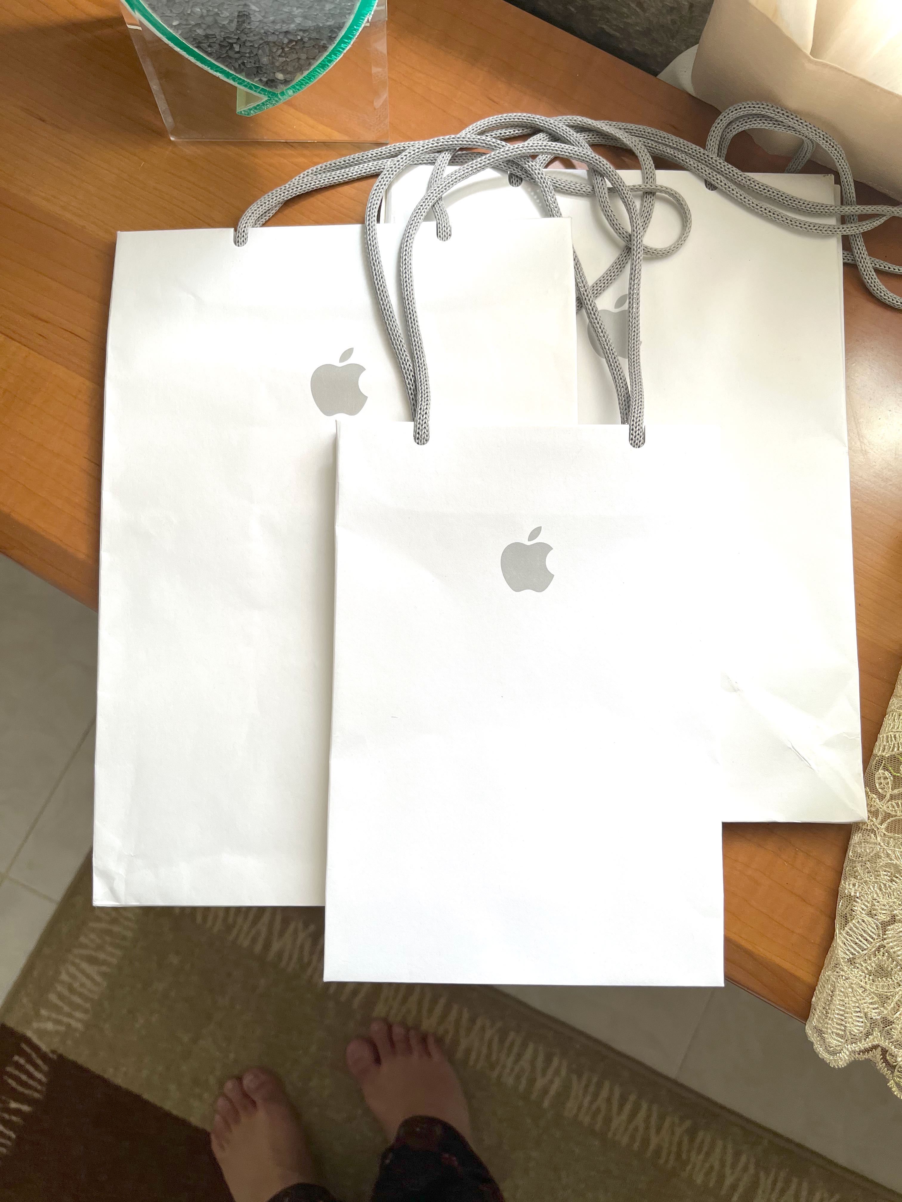 Apple Paper Bag - Various Sizes, Hobbies & Toys, Stationery & Craft ...