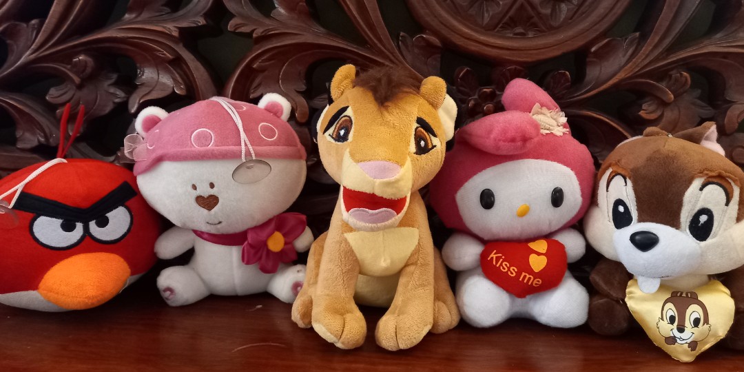 Assorted Character Stuffed Toys (Set of 5), Hobbies & Toys, Toys ...