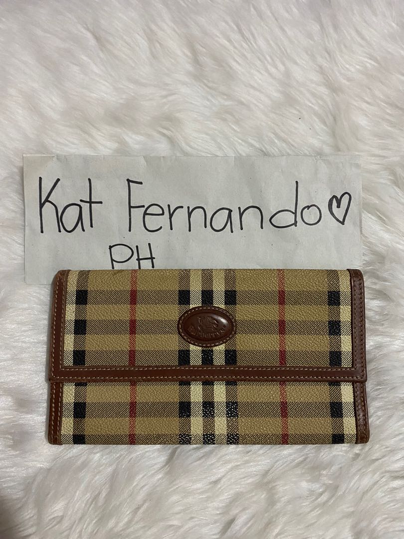 Authentic Burberry Wallet, Luxury, Bags & Wallets on Carousell