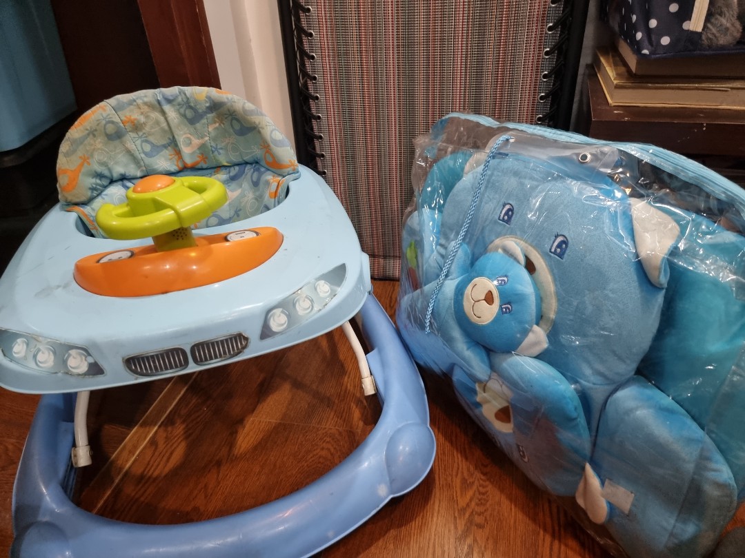 Baby walker with free sleeping set, Babies & Kids, Infant Playtime on ...