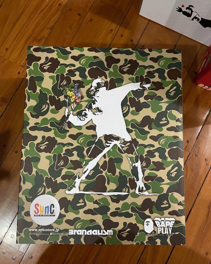 Banksy x Bape Flower Bomber, Hobbies & Toys, Toys & Games on Carousell