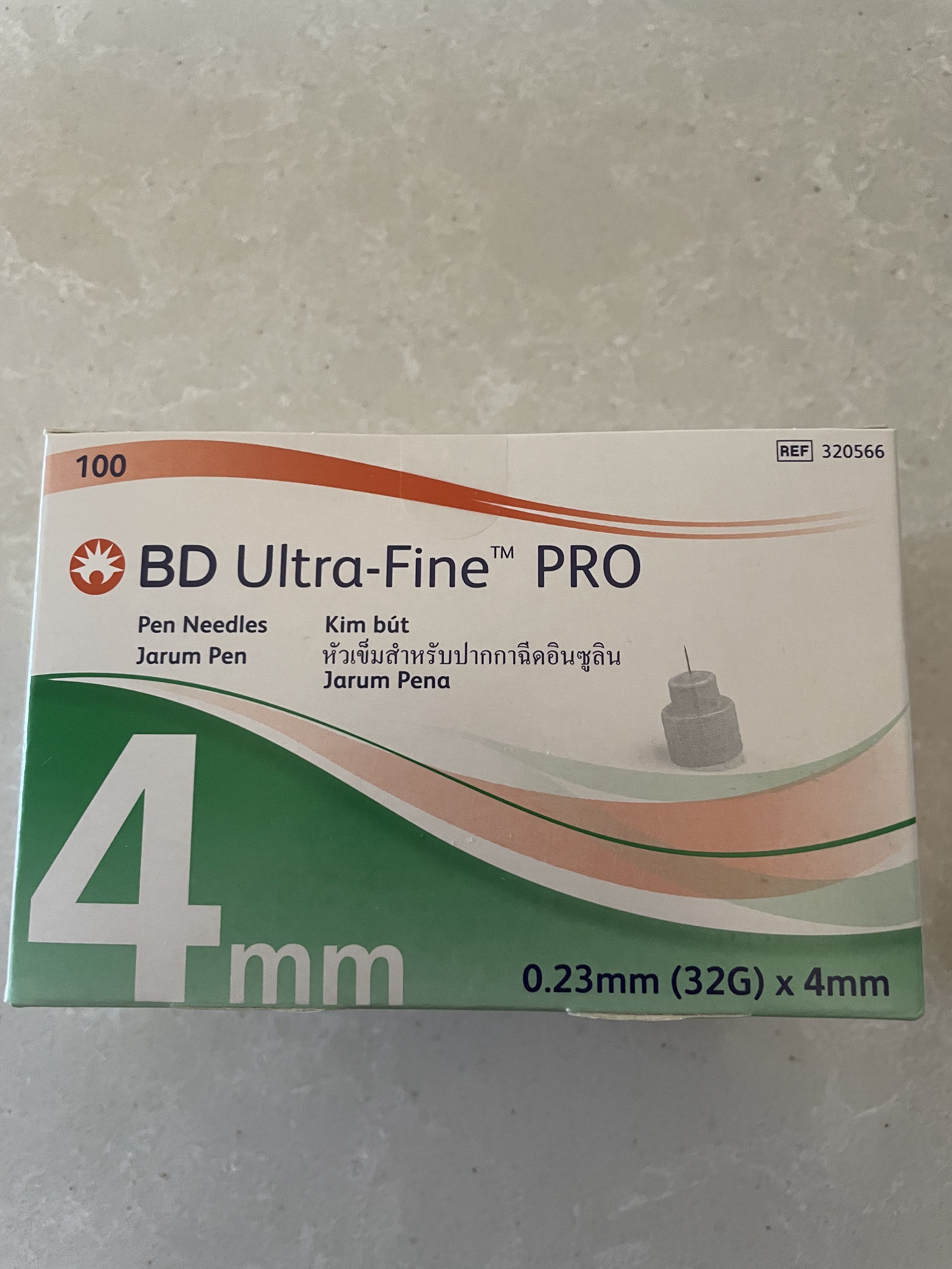 BD Ultra-Fine Pro 4mm Pen Needles (Exp: Oct 2026), Health & Nutrition ...