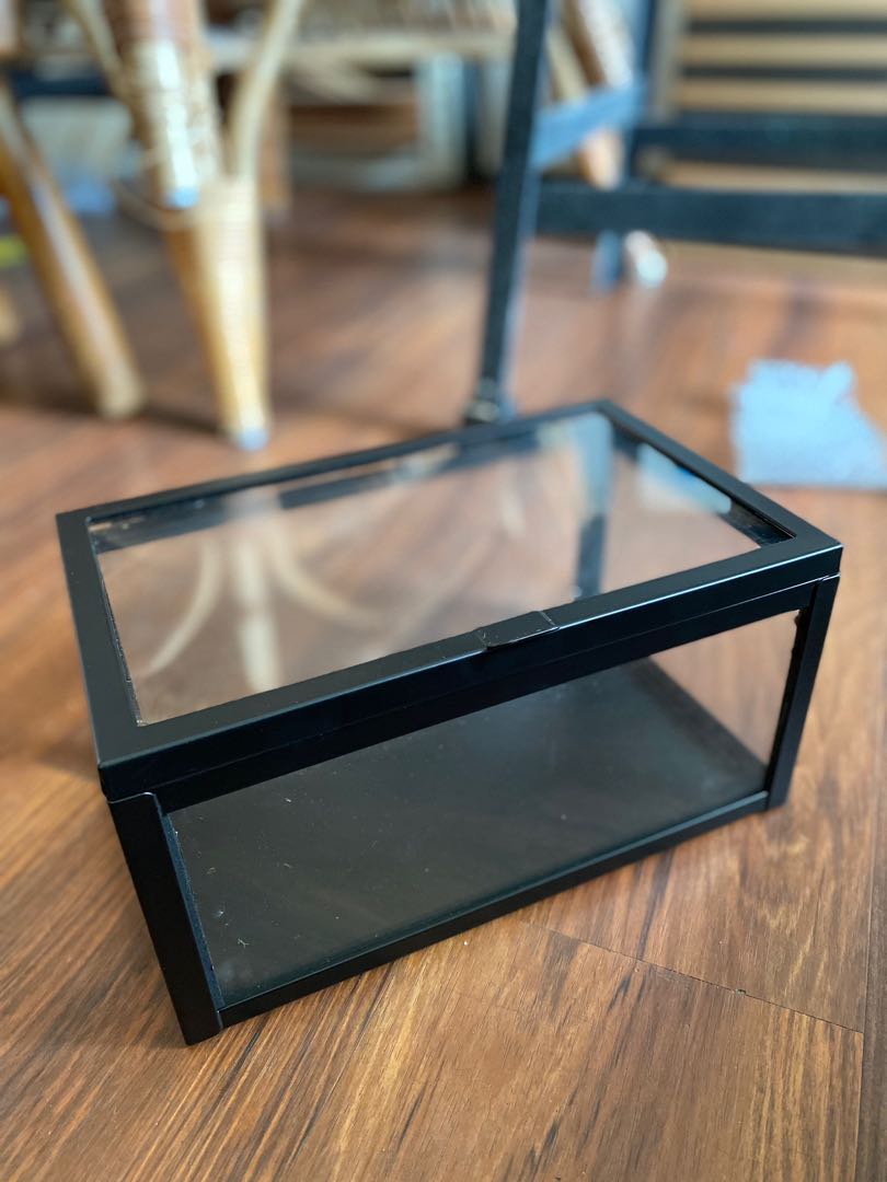 Black frame Glass box display from ikea, Furniture & Home Living, Home ...