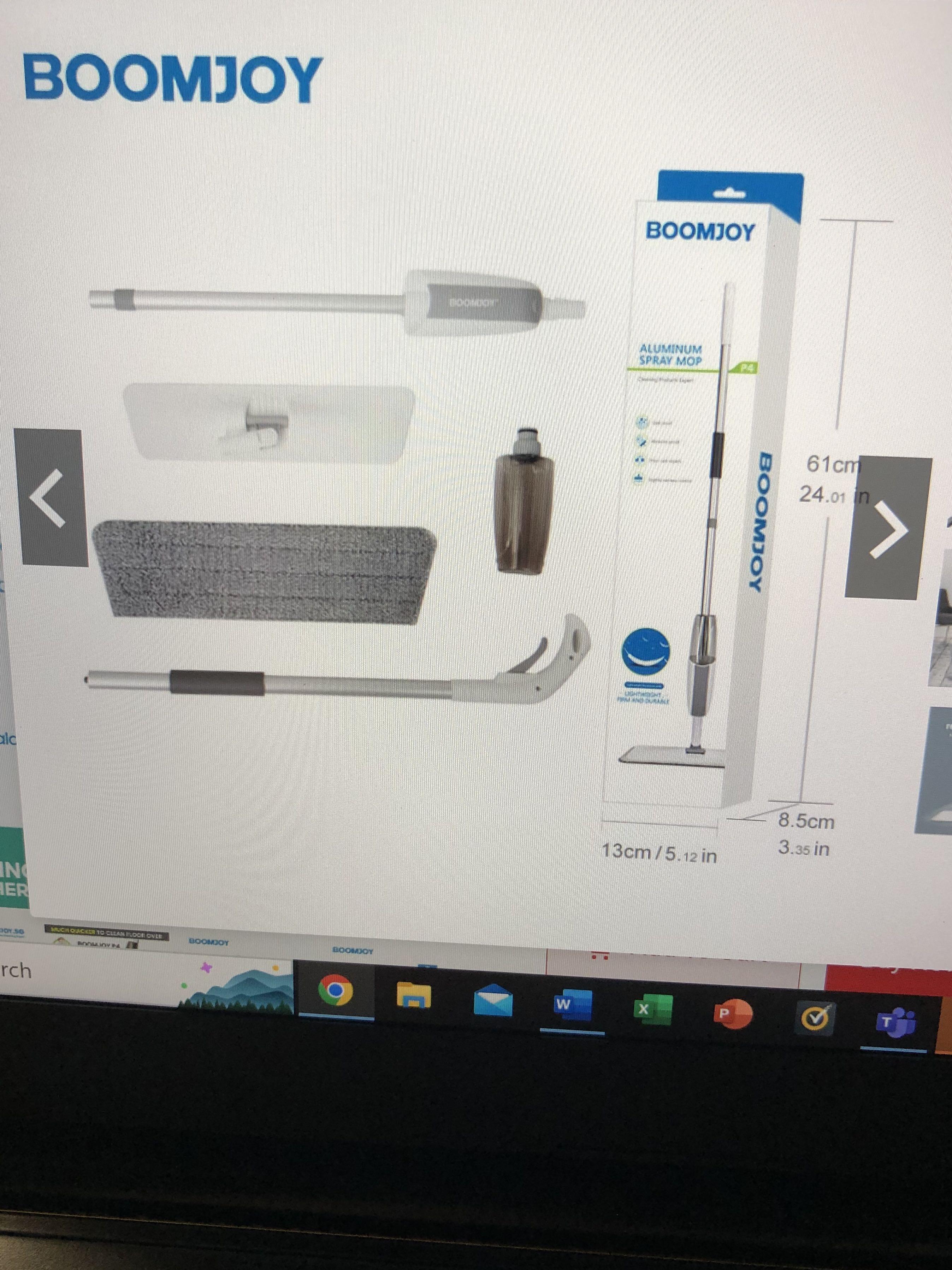 BOOMJOY Upgraded P4 Spray Mop @ $5, Furniture & Home Living, Cleaning ...