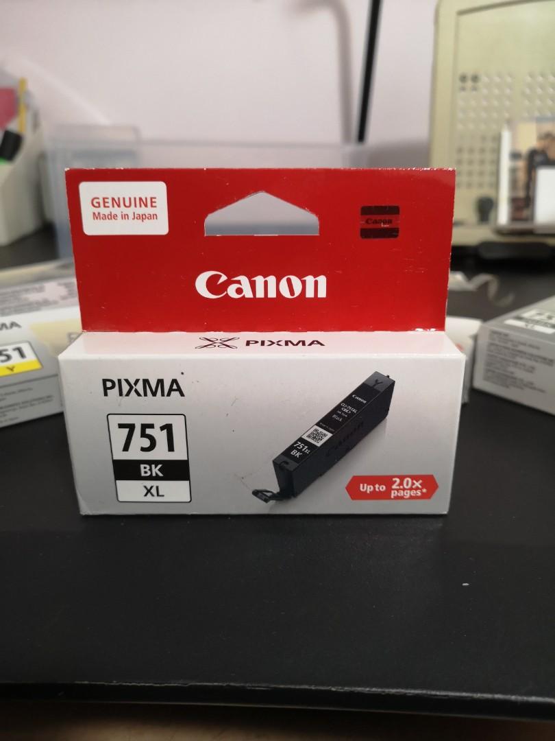 Canon Pixma 751 BK XL, Black, Computers & Tech, Printers, Scanners ...