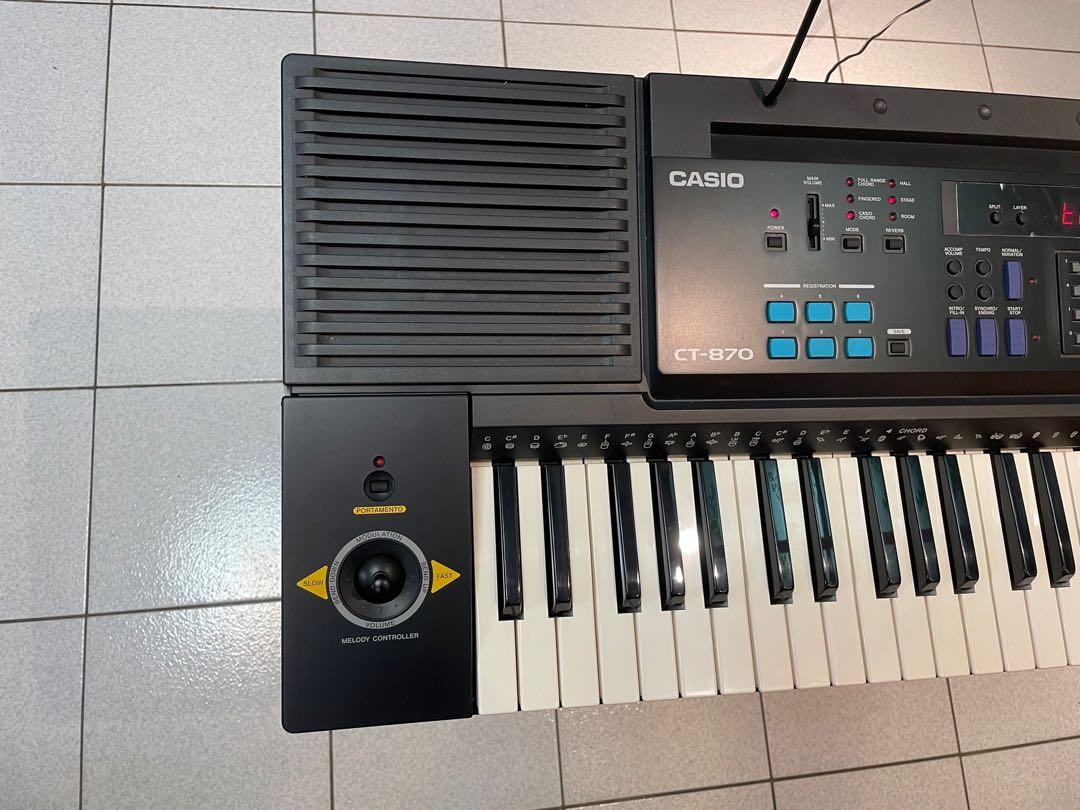 CASIO CT-870 電子琴 61鍵 二手CASIO電子琴 CASIO電子琴（附琴袋 腳架 ）, 電視及其他電器 , 轉換器及插頭在旋轉拍賣