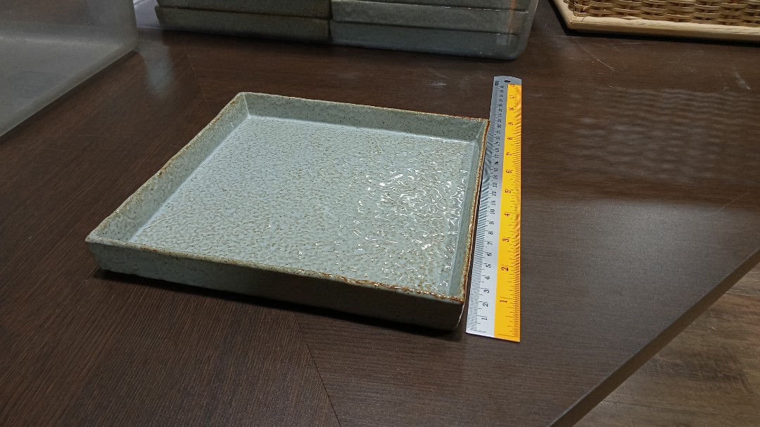 Ceramic square plate, Furniture & Home Living, Kitchenware & Tableware ...