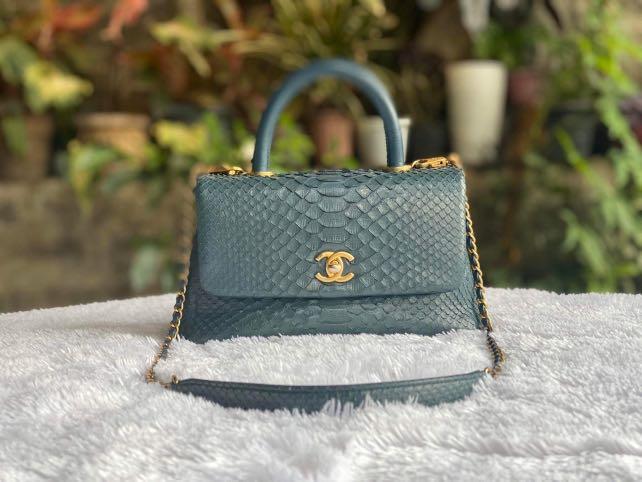 Chanel coco python, Luxury, Bags & Wallets on Carousell