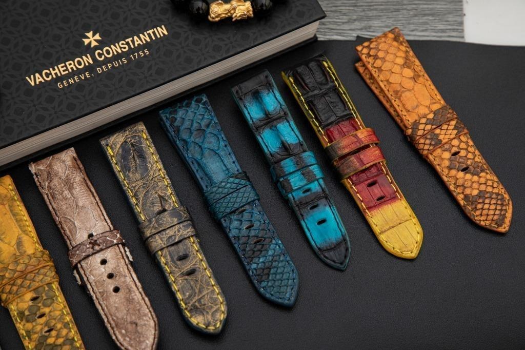 Custom made high quality leather straps for Panerai, Audemars Piguet ...
