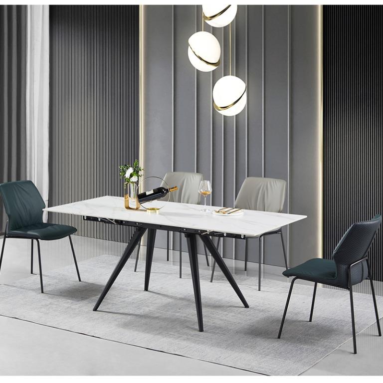 Extendable Rectangular Dining Table Narsico Style Free Delivery ...