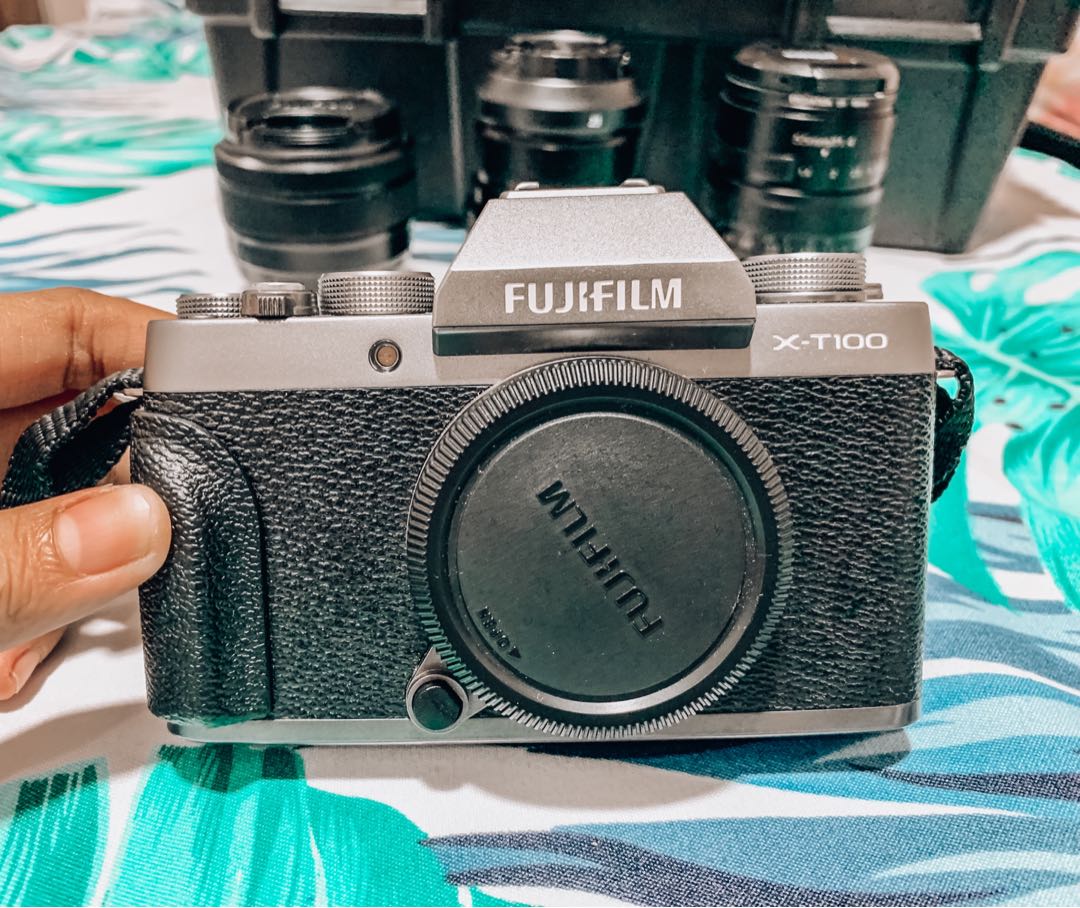 Fujifilm XT100 w/ 2 Lenses, Photography, Cameras on Carousell