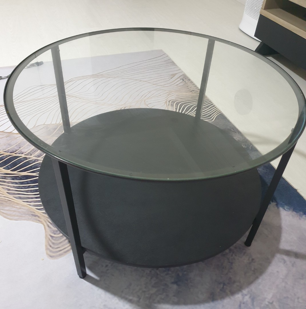 IKEA Round Coffee Table, Furniture & Home Living, Furniture, Tables ...