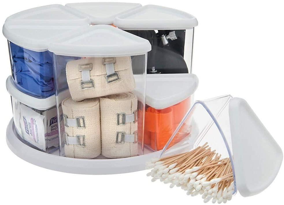 ~instock~ Deflecto Rotating Carousel Craft Storage Organizer, 9 ...