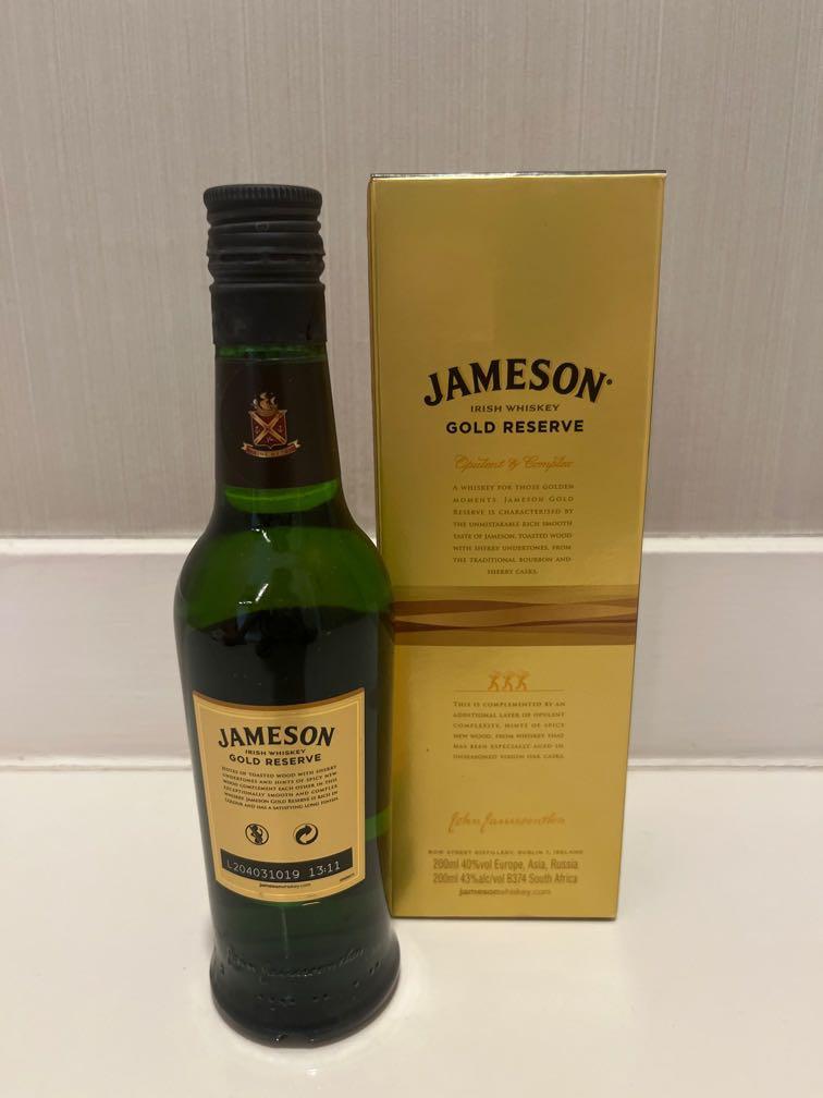 Jameson Gold Reserve Irish Whiskey feat Virgin Oak, Food & Drinks ...