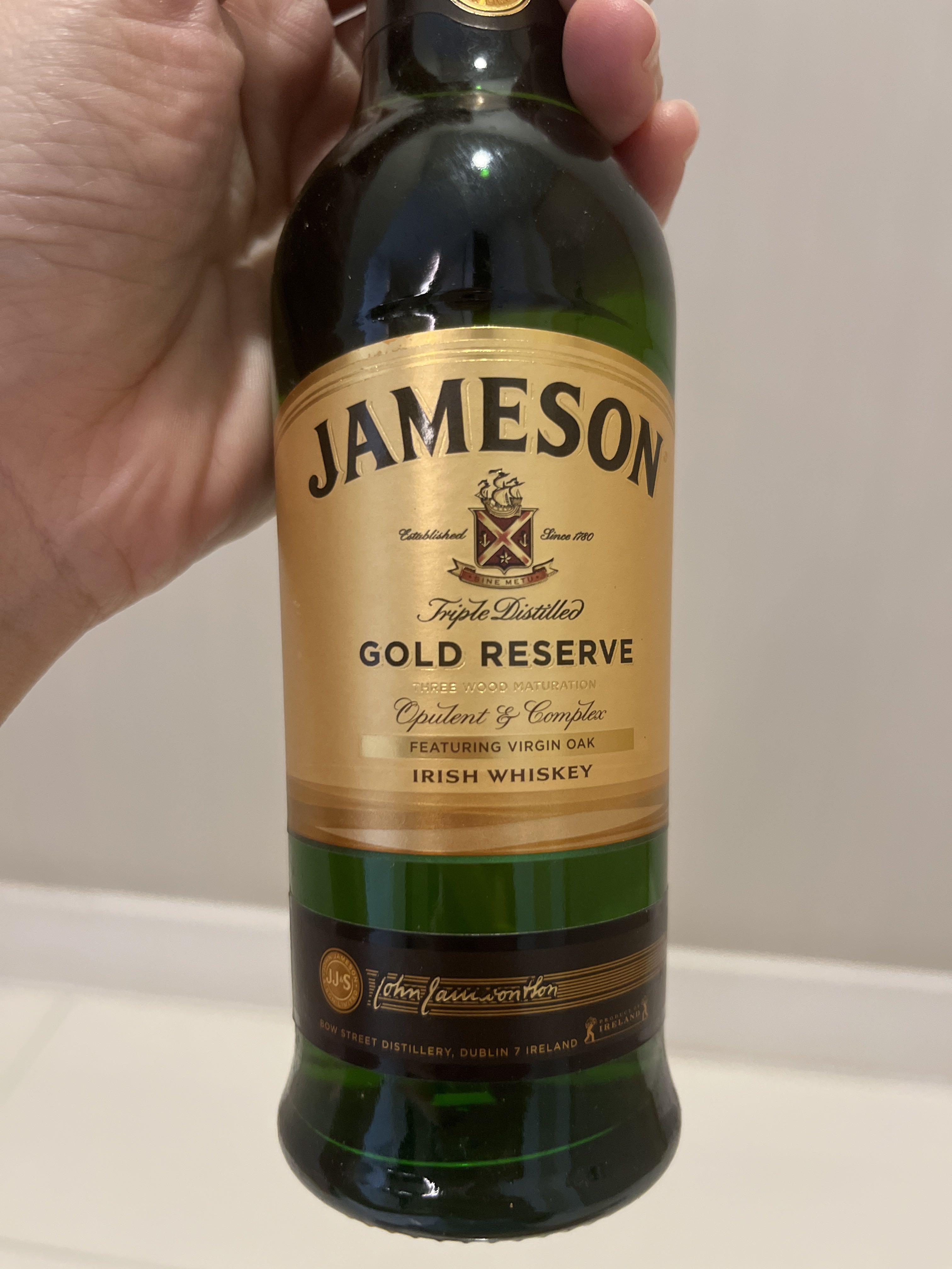 Jameson Gold Reserve Irish Whiskey feat Virgin Oak, Food & Drinks ...