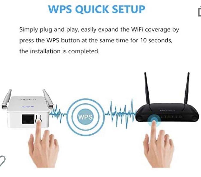 JOOWIN WiFi Extender Signal Booster for Home 300Mbps 2.4GHz WiFi ...