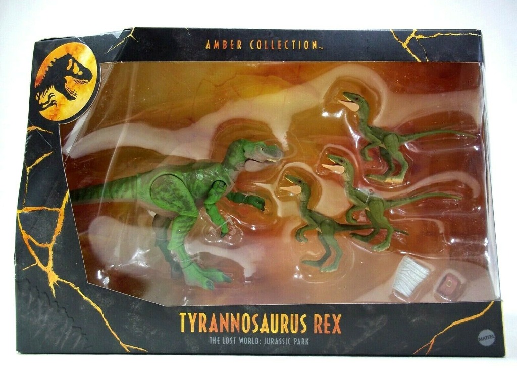 Jurassic World Amber Collection Tyrannosaurus Rex Compies Baby T Rex ...