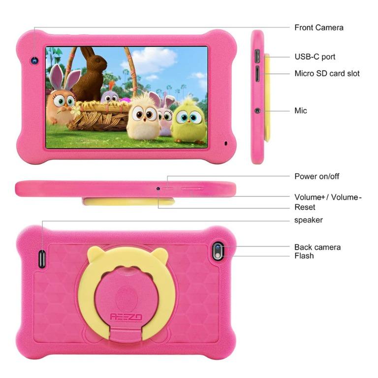 Kids Pink Tablet 7 inch Android 10, Mobile Phones & Gadgets, Tablets ...