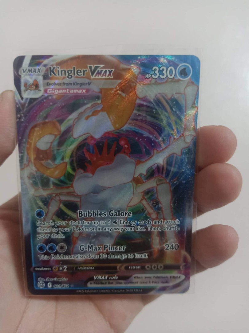 Kingler vmax, Hobbies & Toys, Toys & Games on Carousell