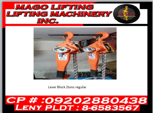 Lever Block 2 tons regular, Commercial & Industrial, Construction Tools ...