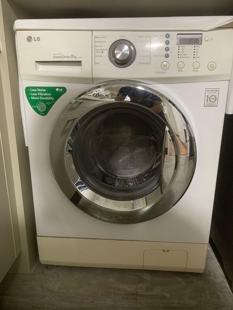 LG 8KG inverter direct drive, TV & Home Appliances, Washing Machines ...