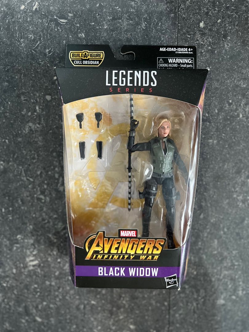 Marvel Legends Black Widow Avengers Infinity War Cull Obsidian wave ...
