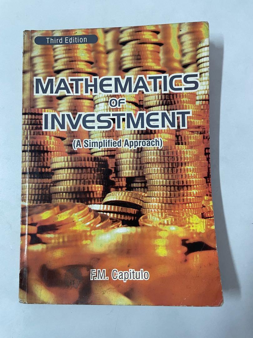 Mathematics of Investment, Hobbies & Toys, Books & Magazines, Textbooks ...